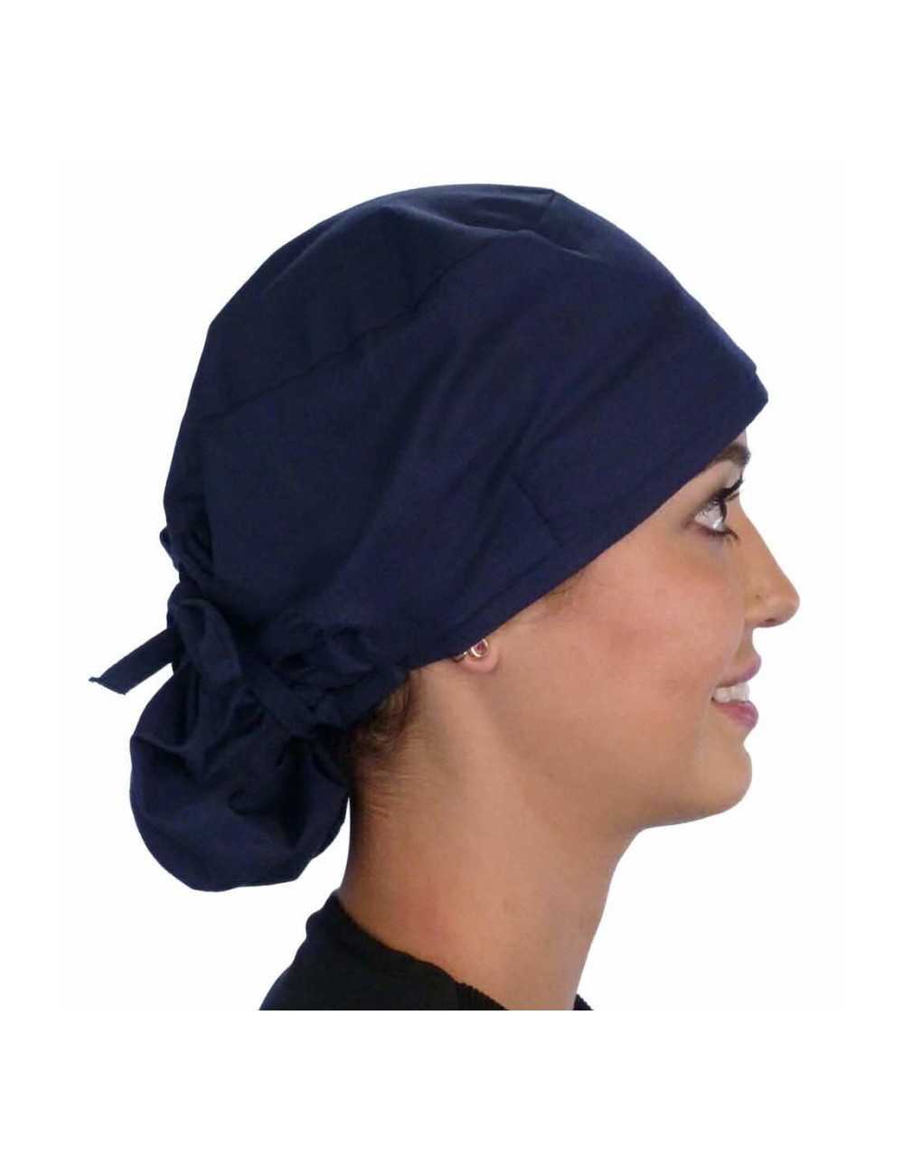 Medical Long Hair Cap "Navy Blue" | Mankaia