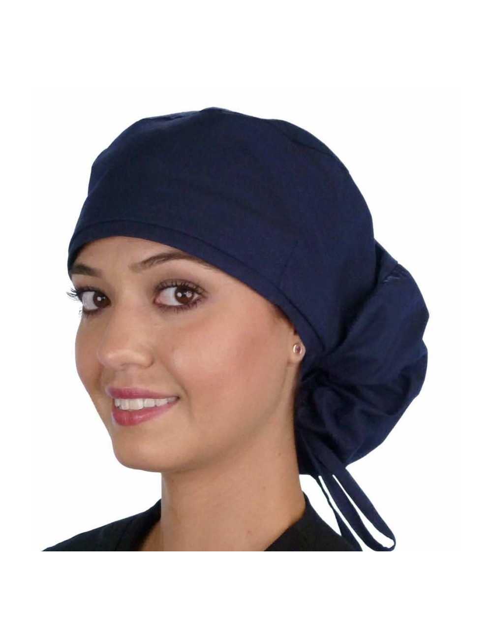 Medical Long Hair Cap "Navy Blue" | Mankaia