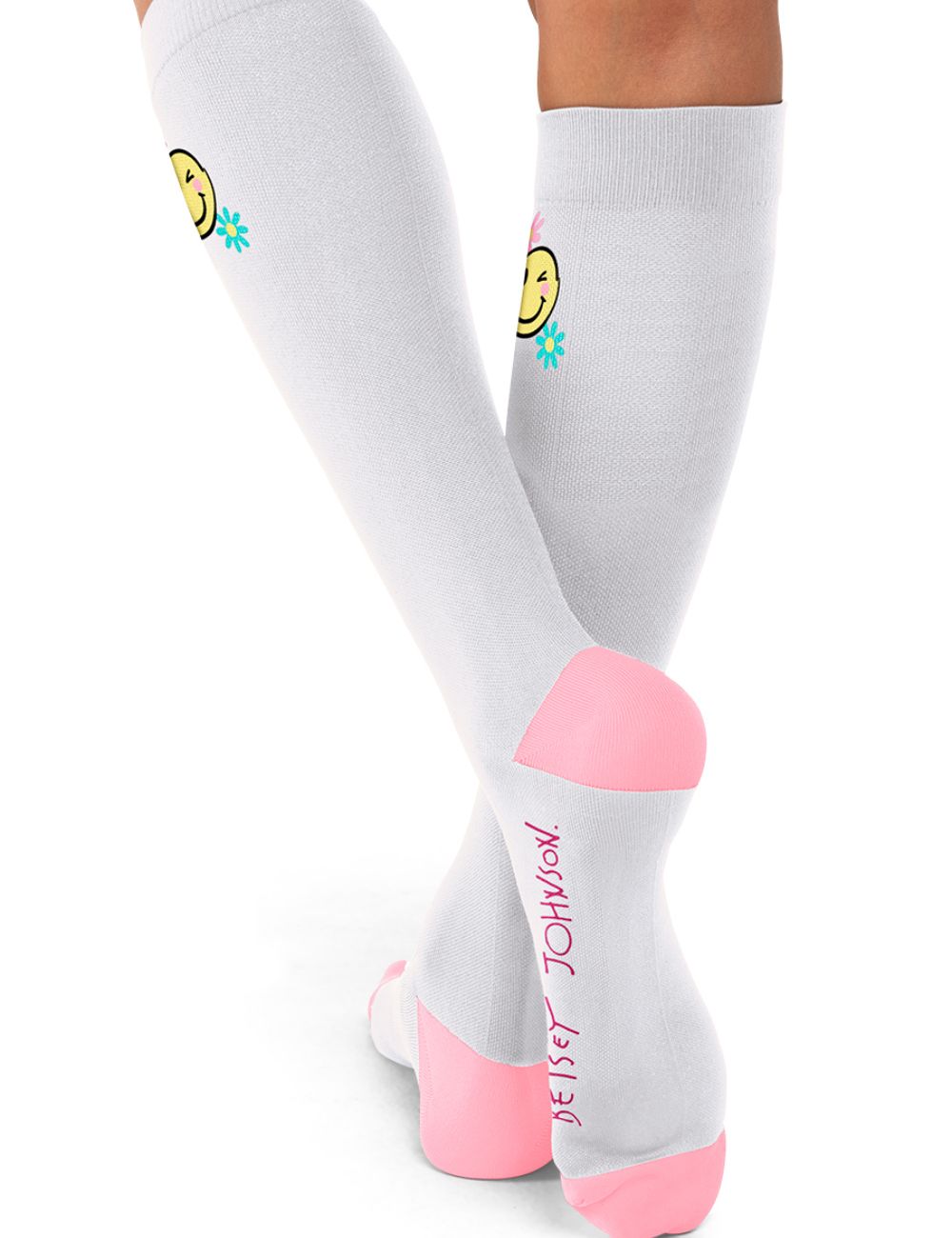 Pink Koi Pattern Compression Socks (A173-RAC) | Mankaia